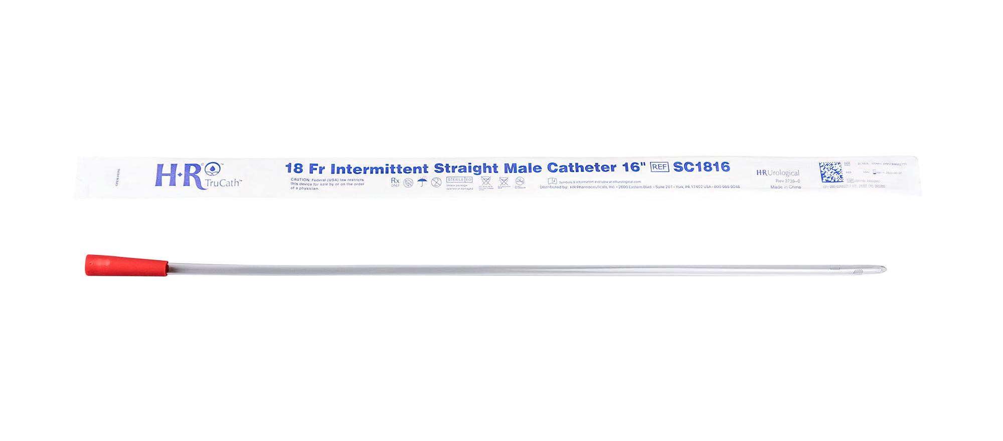 HR TruCath Straight Tip Intermittent Catheter - Male