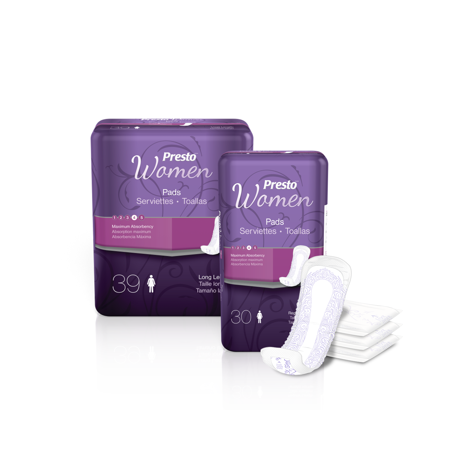 Presto Maximum Pads for Women With OdorSecure® – At Home Medical ...