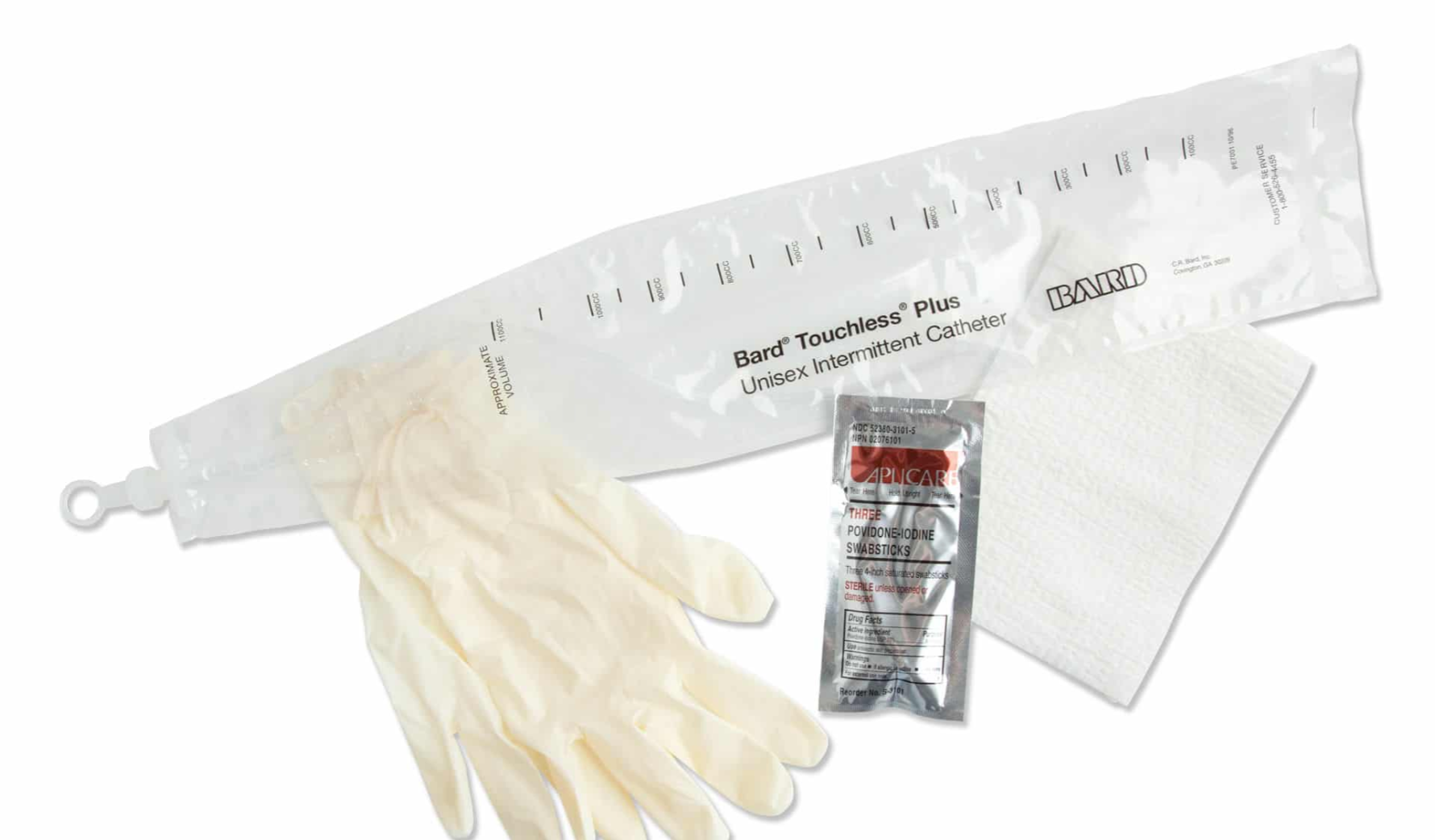 Bard Touchless Plus Closed System Intermittent Catheter Kit - Straight ...